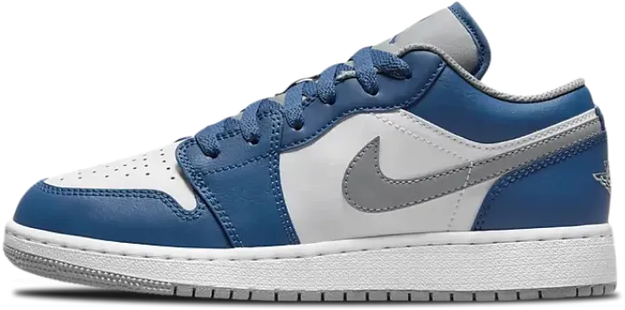 Air Jordan 1 Low GS "TRUE BLUE" - 553560-412