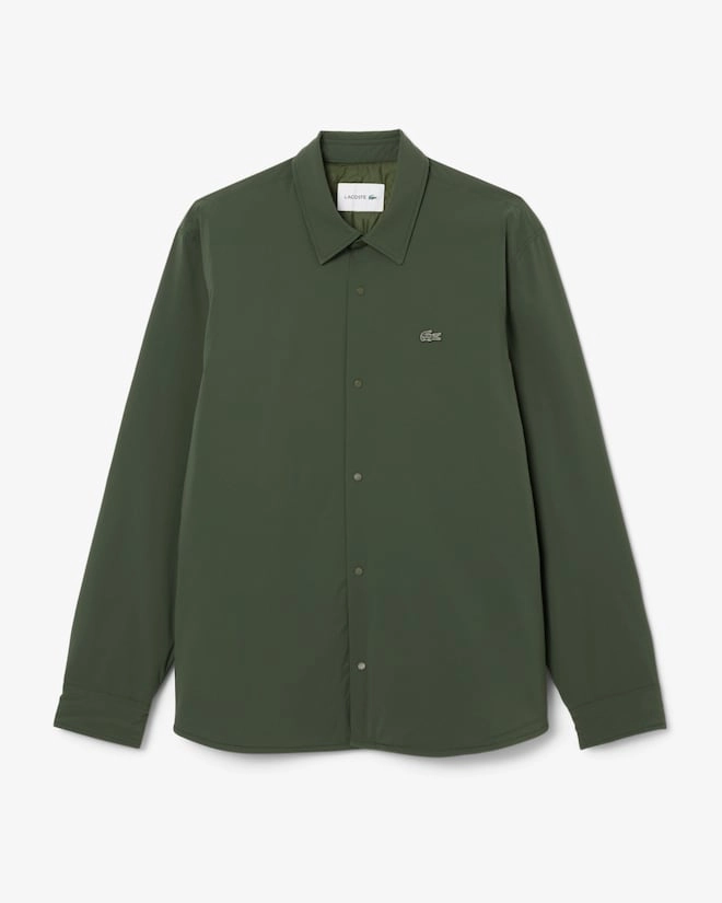 Lacoste Quilted Water-Repellent Overshirt "BOTTLE GREEN"- CH9134-HCF
