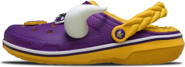 NFL x Crocs Classic Lined Clog "MINNESOTA VIKINGS"- 212735-90H