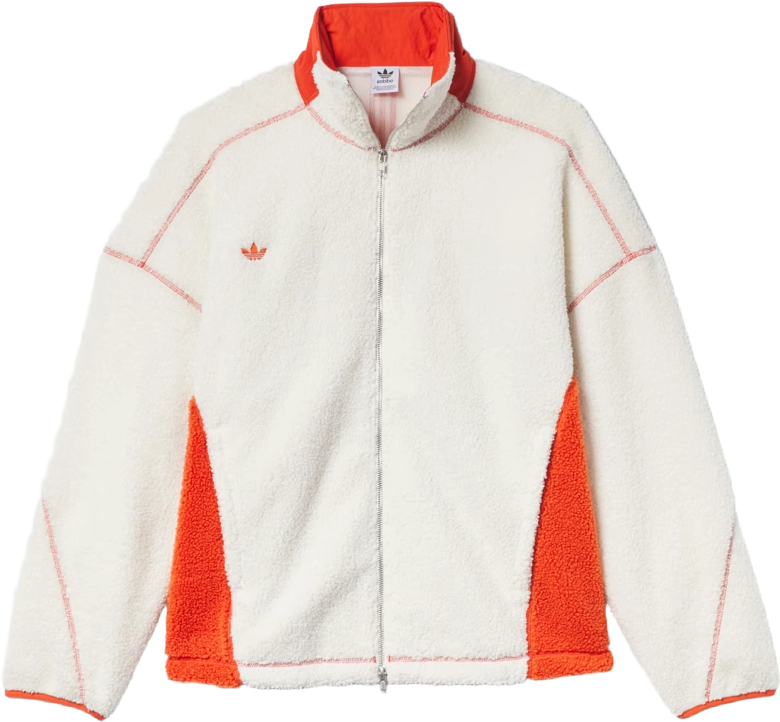 adidas Adams Blvd Fleece Jacket "OFF WHITE PRELOVED RED"- JX6150