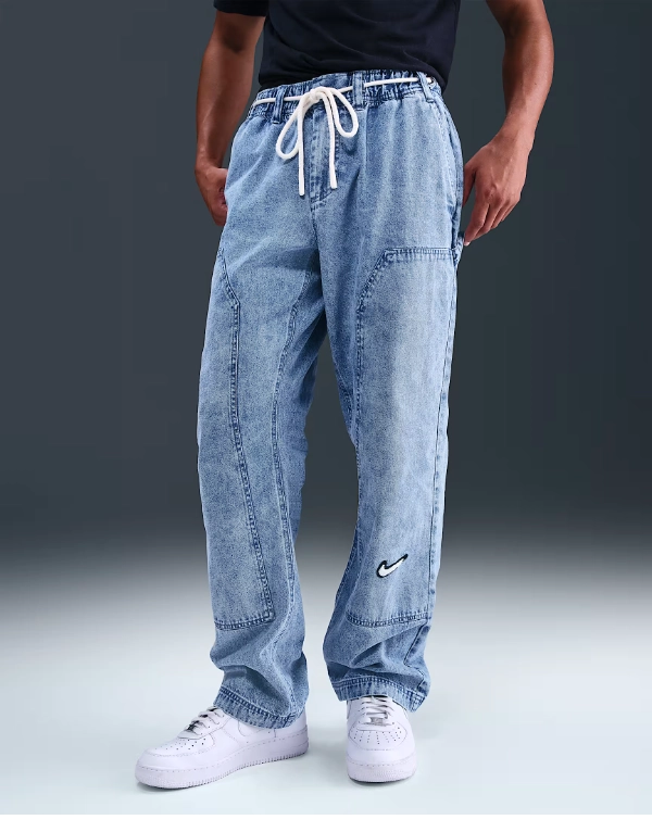 Nike Denim Basketball Trousers "BLUE GREY"- HV3560-436