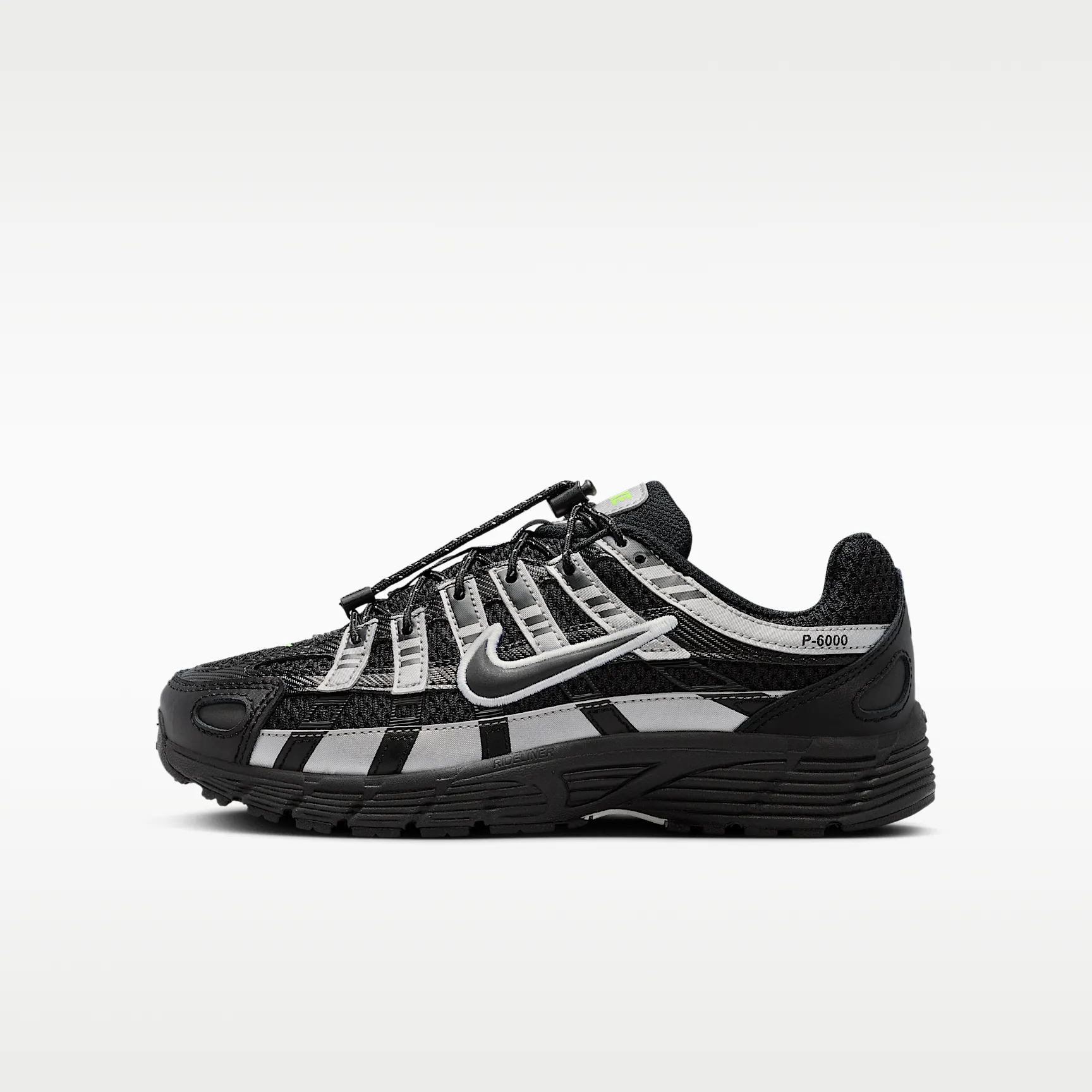 Nike P-6000 GS "BLACK METALLIC SILVER"- IQ0313-010