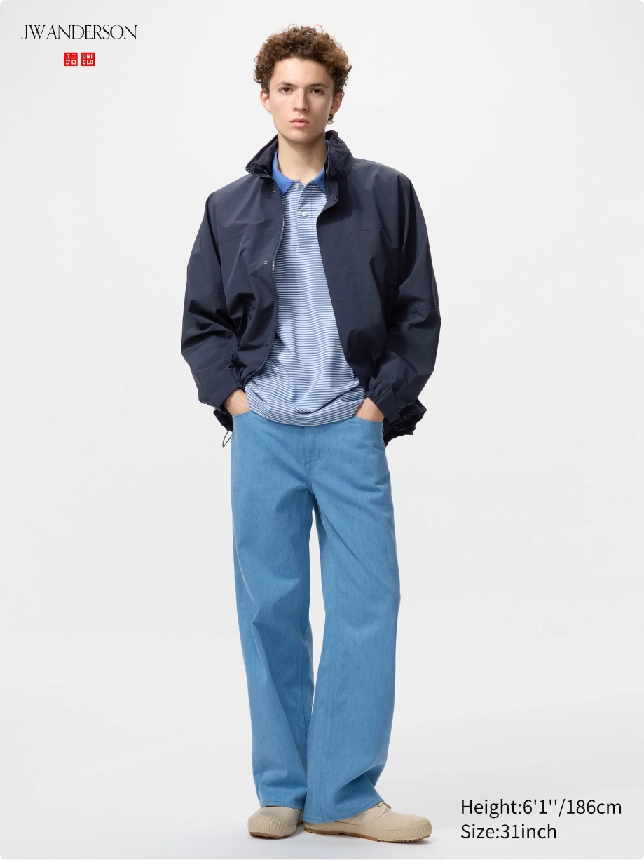 JW Anderson x Uniqlo Wide Straight Colour Jeans "LIGHT BLUE"- E482873-63
