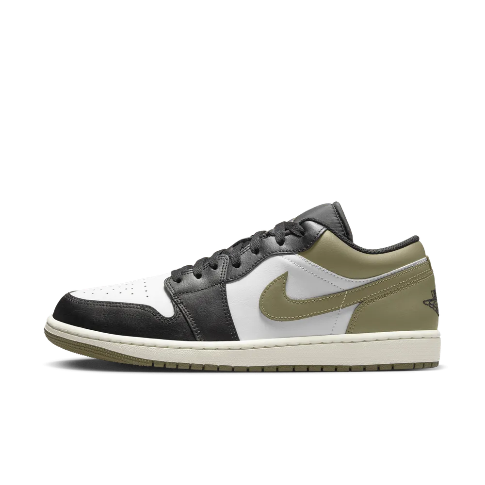 Air Jordan 1 Low "MEDIUM OLIVE"- 553558-092