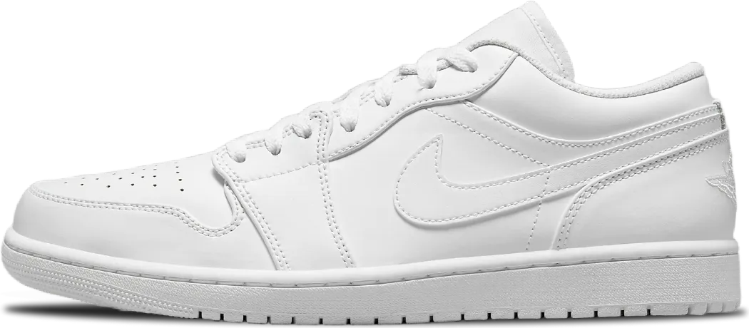 Air Jordan 1 Low "TRIPLE WHITE"- 553558-136