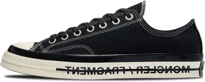 Fragment x Moncler x Converse Chuck 70 Low "BLACK"- 172320C