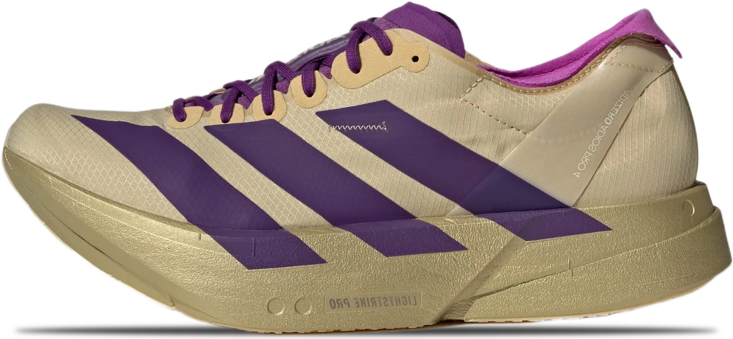 adidas Adizero Adios Pro 4 "Sand Rich Purple Gold Metallic"- JR7410