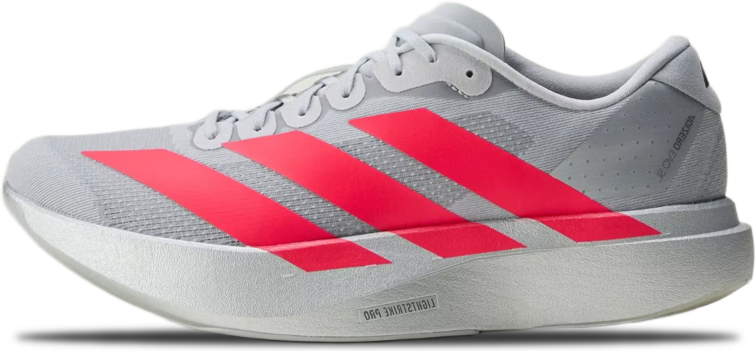adidas Adizero EVO SL "Silver Metallic Lucid Red"- KI3381