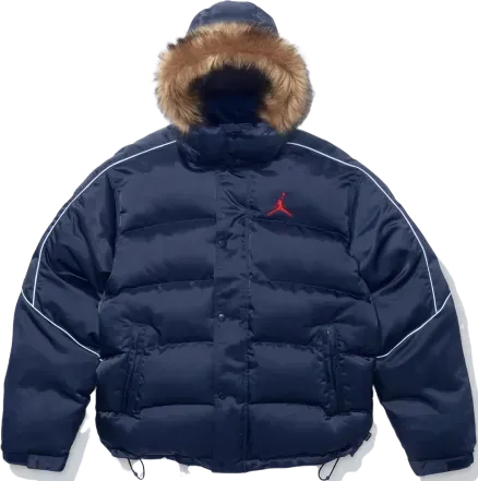 Supreme x Jordan Puffer Jacket "NAVY"- supreme-jordan-puffer-jacket-navy