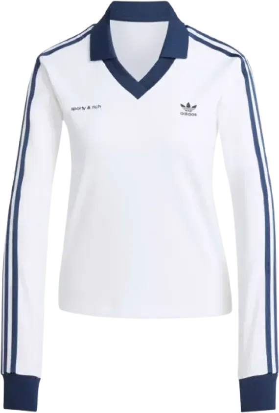 Sporty & Rich x adidas Long Sleeve Soccer Jersey WMNS "NIGHT INDIGO ...