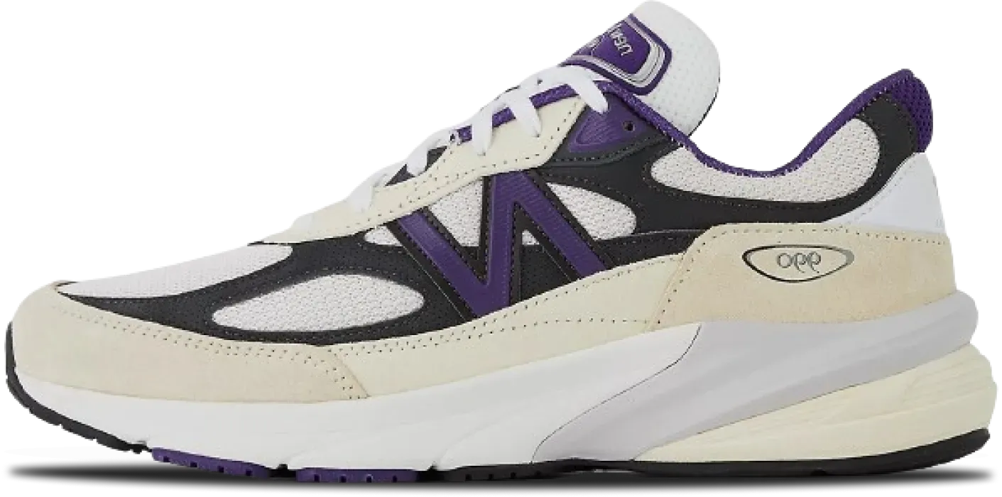 New Balance 990v6 Made in USA "White Black Plum" - U990WB6